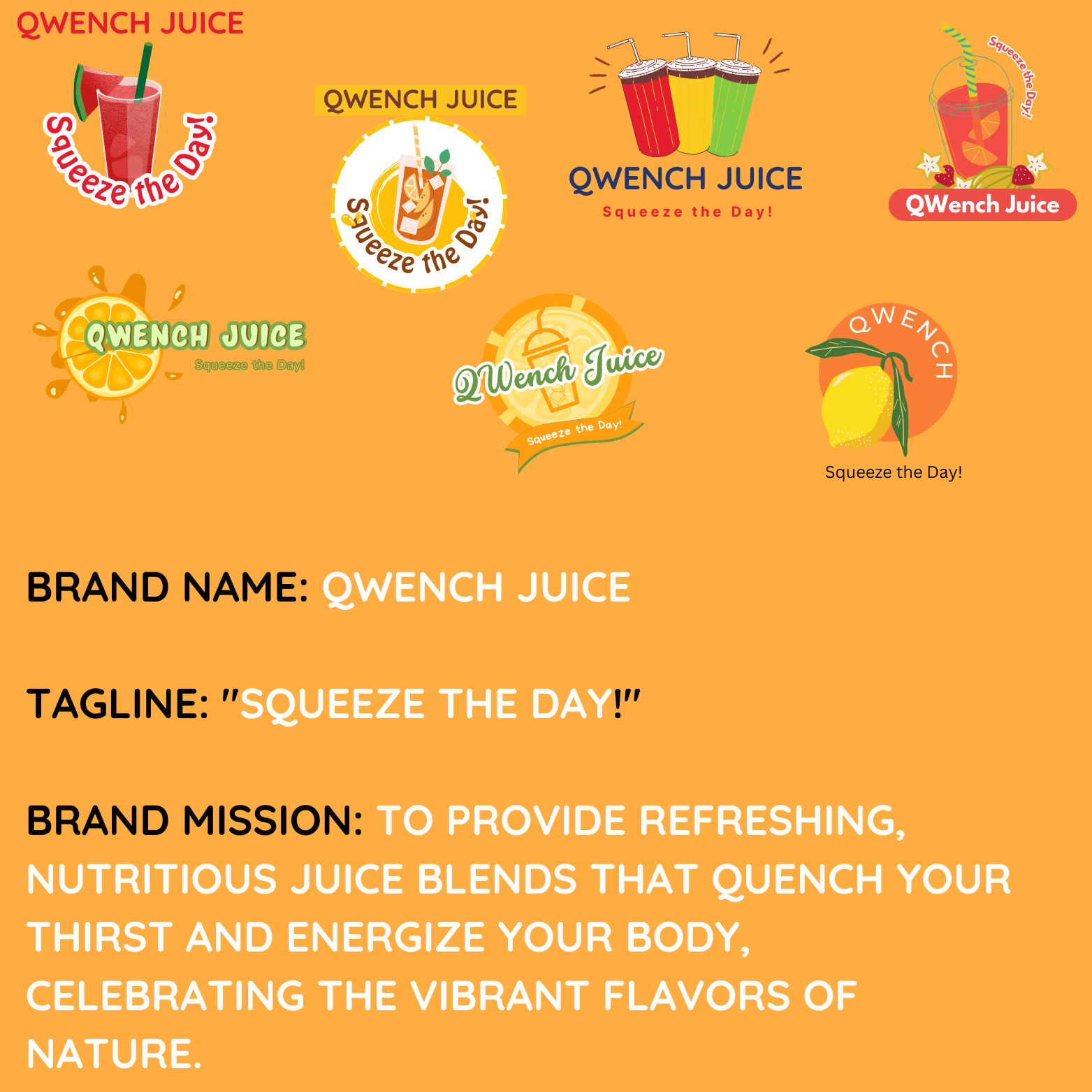 QWench Juice Thematic Brand – A is for Amino